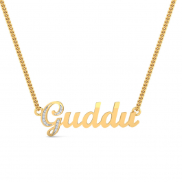 Buy Guddu Name Pendant Online in India at Best Price - KuberBox